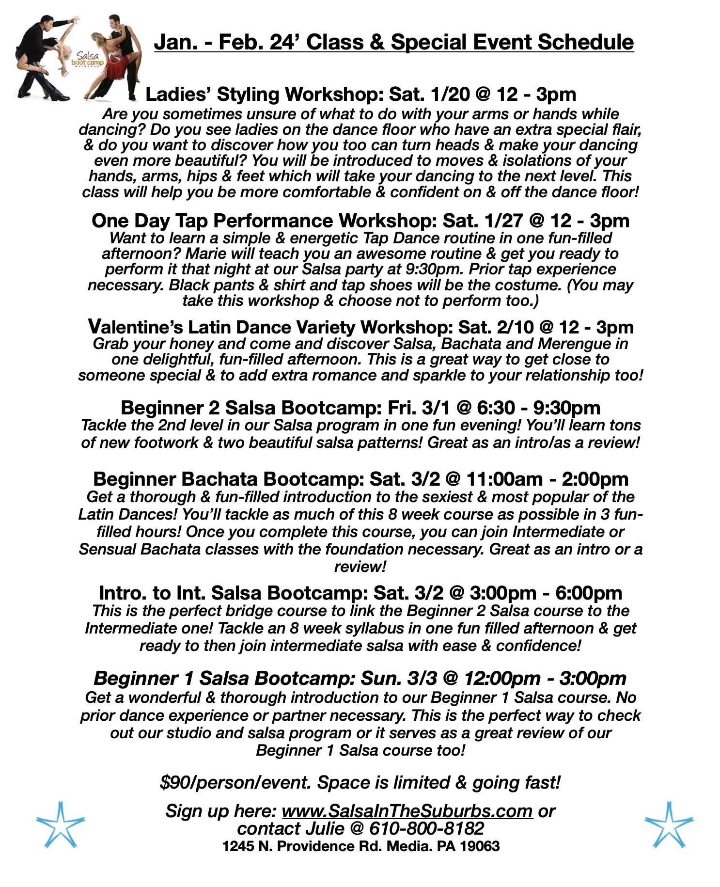 Group Class Start Dates Schedule group-class-start-dates-schedule