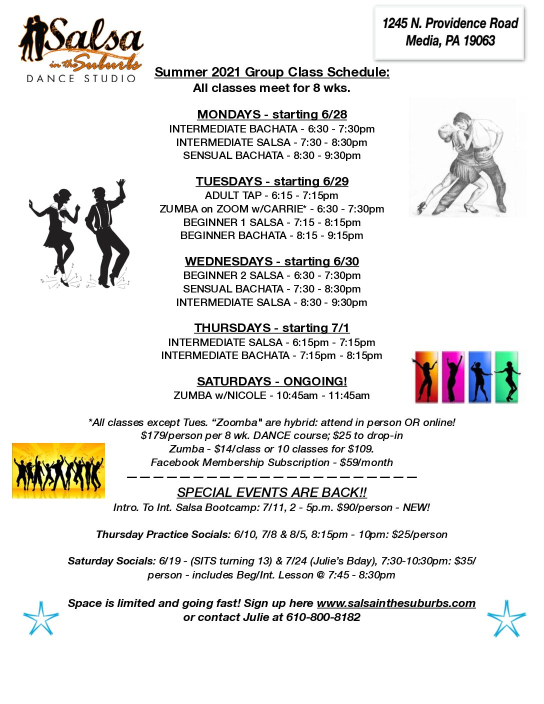 Group Class Start Dates & Schedule