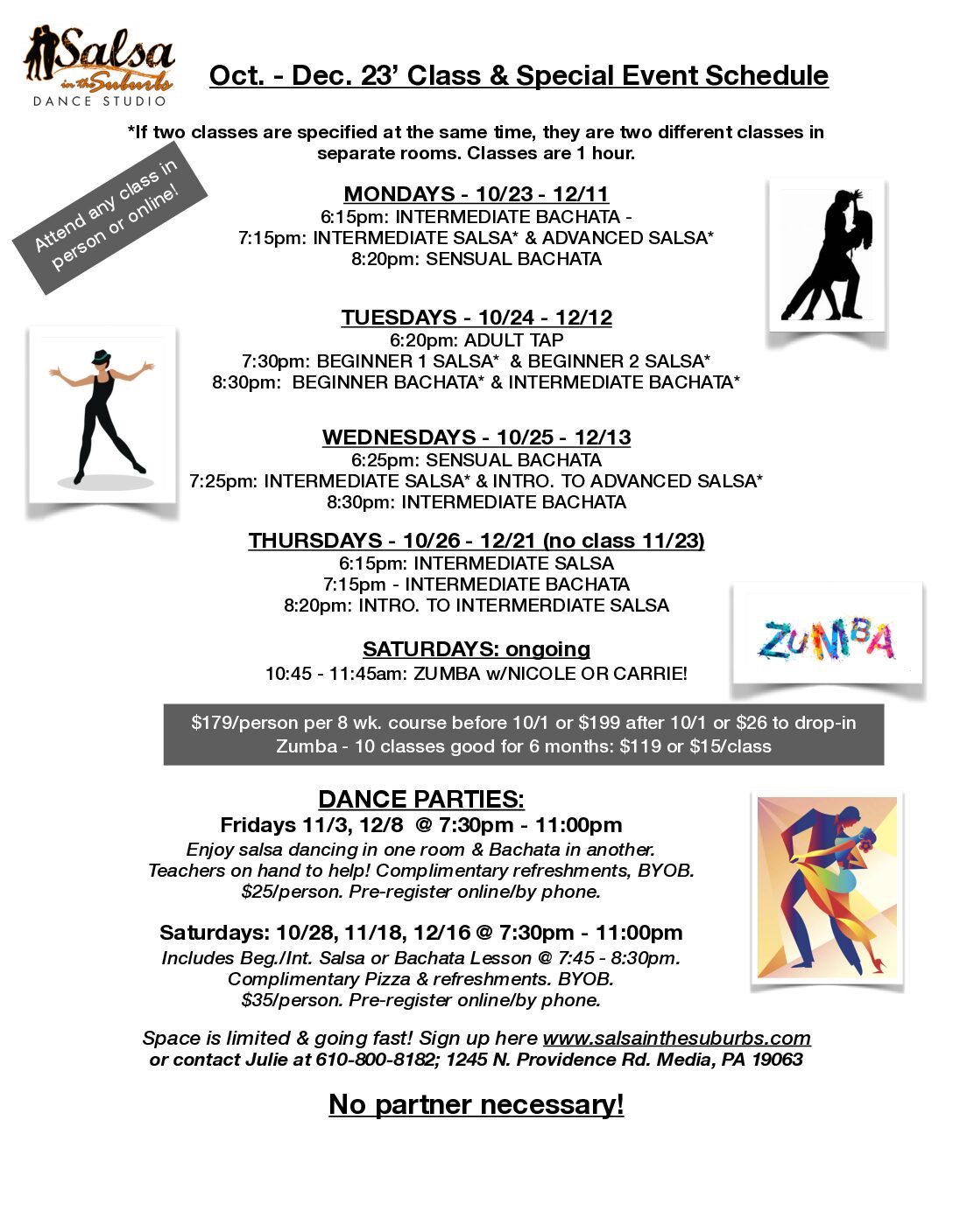 Group Class Start Dates & Schedule