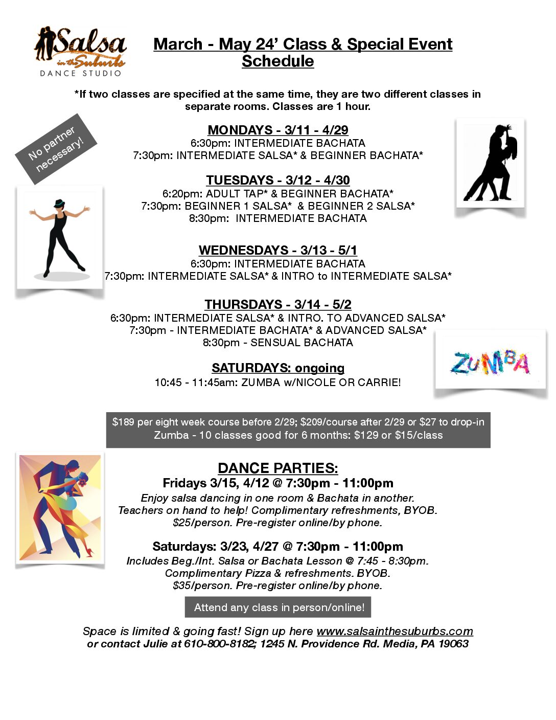 Group Class Start Dates & Schedule