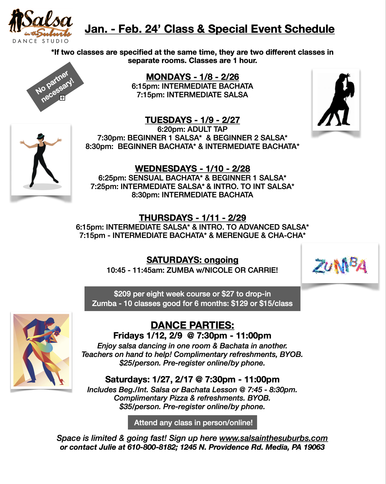 Group Class Start Dates & Schedule