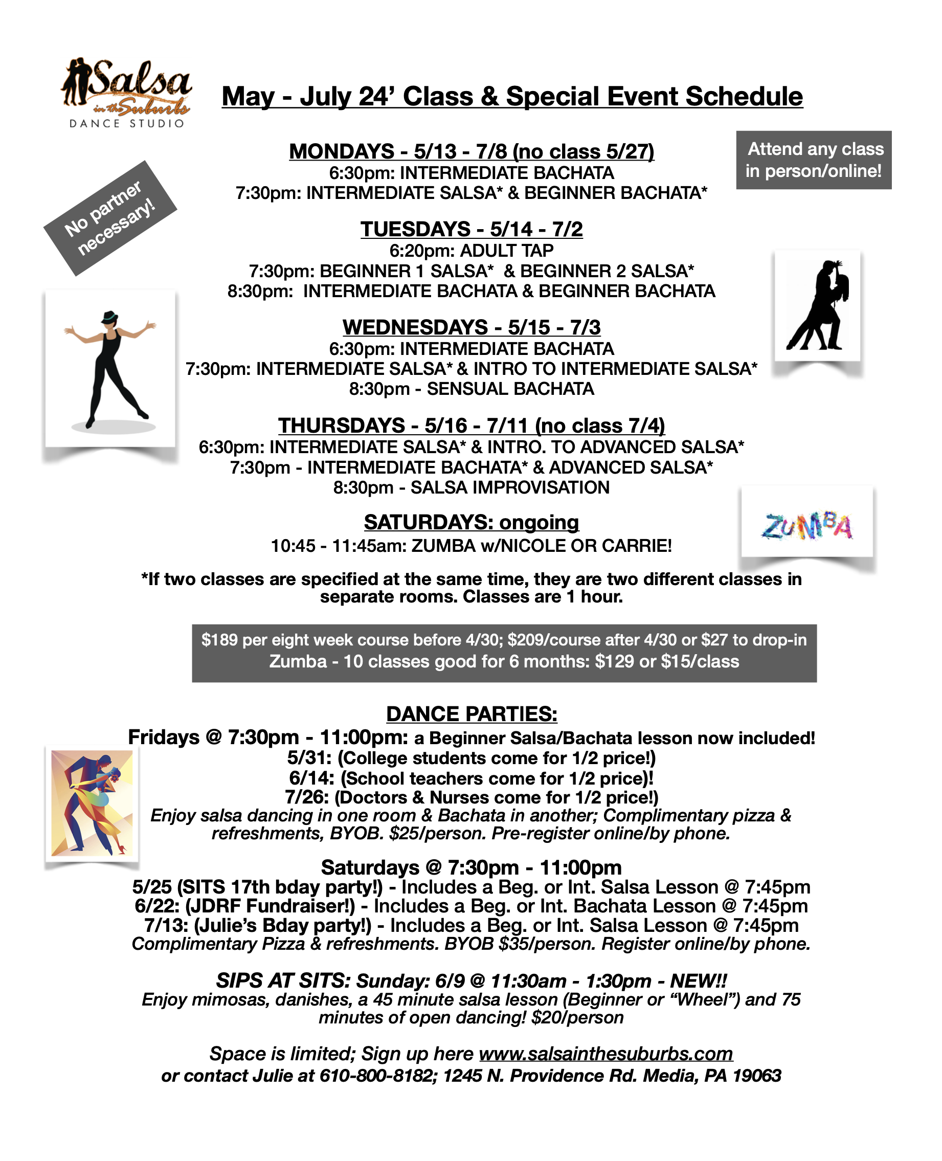 Group Class Start Dates & Schedule